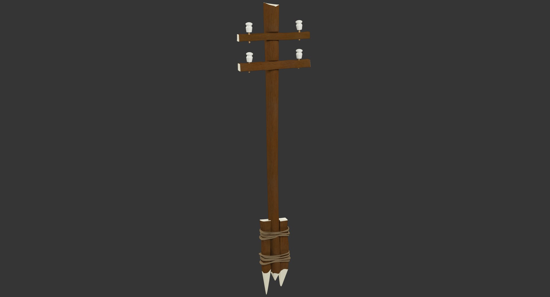 Stylized Old Electric Post 3D Model - TurboSquid 1210466