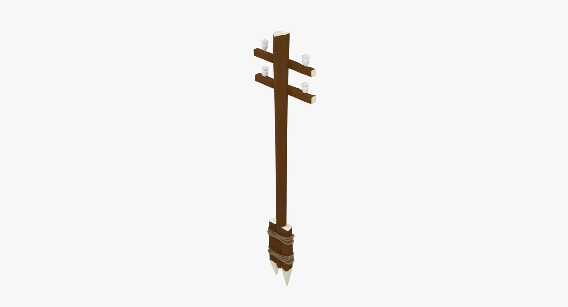 Stylized Old Electric Post 3D Model - TurboSquid 1210466