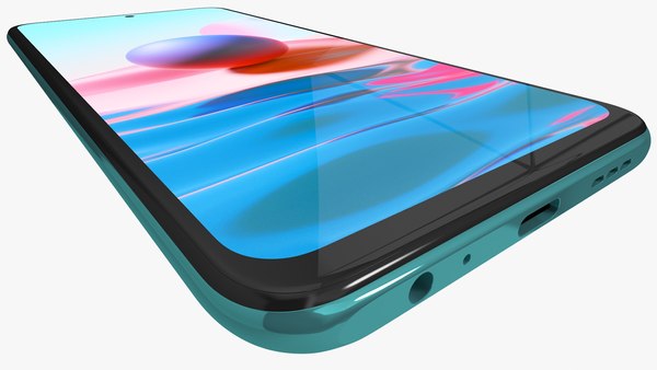 modelo 3d Xiaomi Redmi Note 10 Verde - TurboSquid 1715599