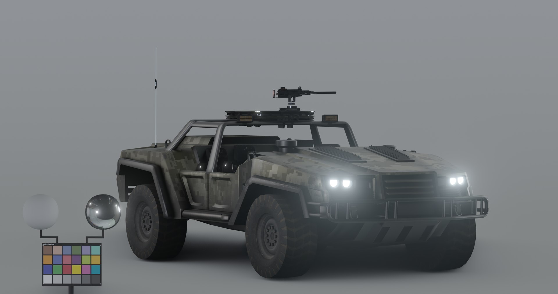 Futuristic military vehicle - photorealistic 3D 모델 - TurboSquid 2092536