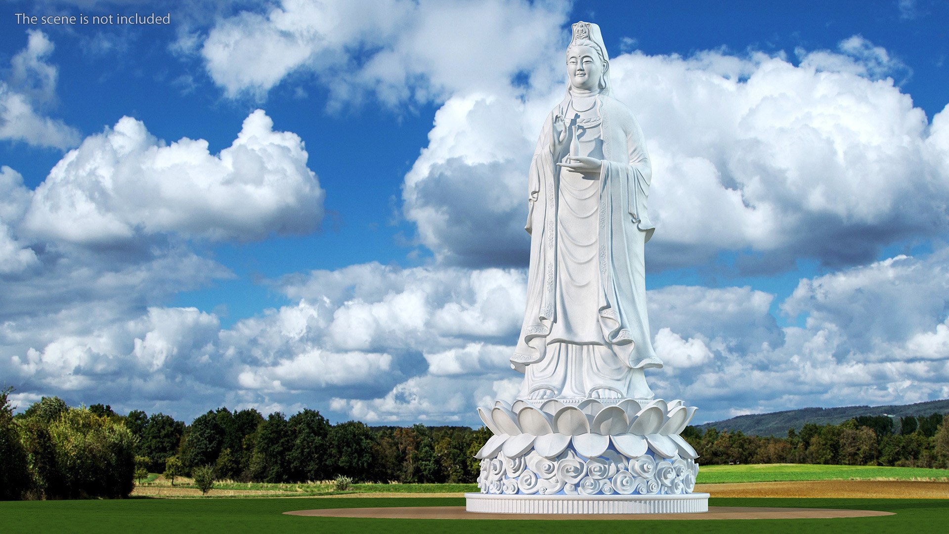 Ruyilun Guanyin Bodhisattva Son Tra Peninsula Statue 3D model ...