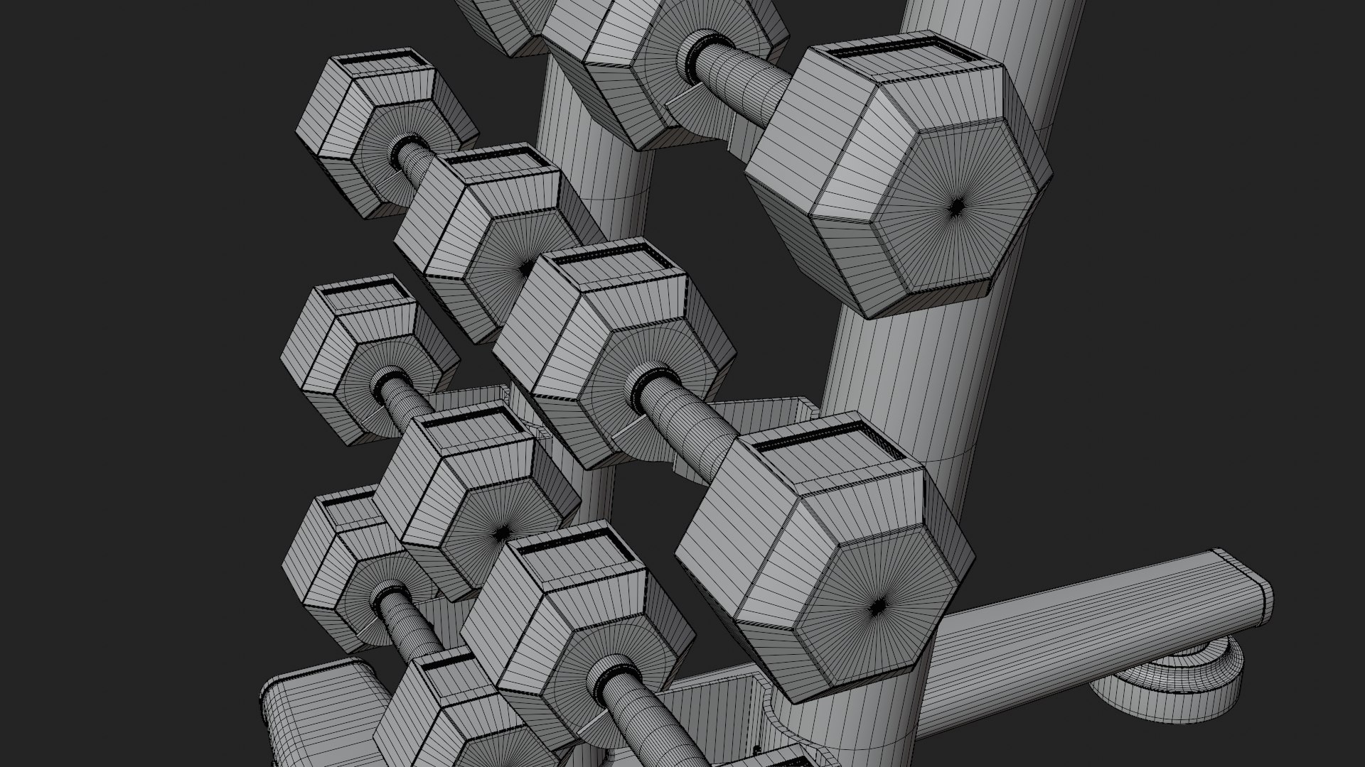 3D model Gym Dumbell Set 004 - TurboSquid 1749205