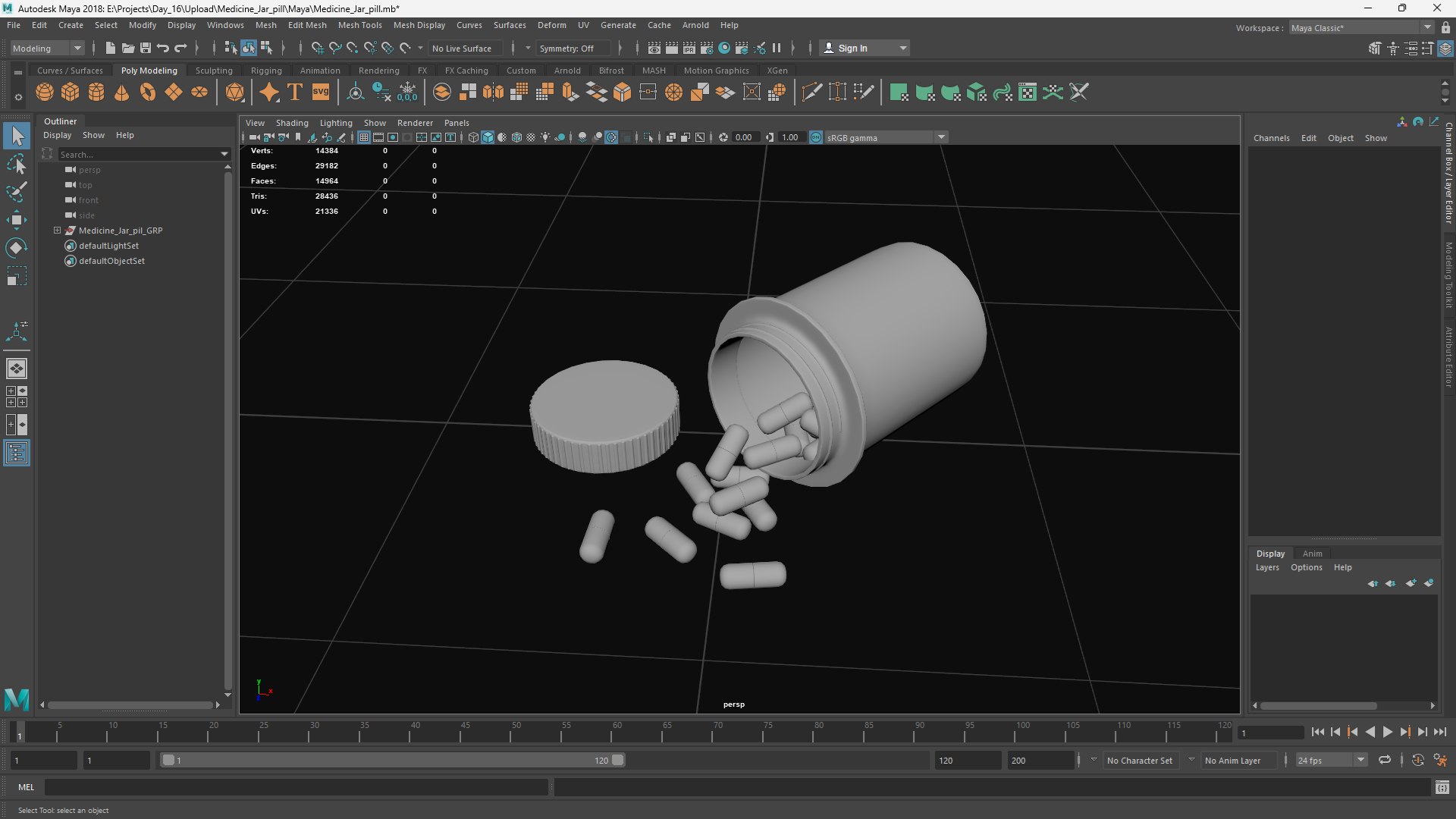 3D Medicine Jar Pill - TurboSquid 2286327