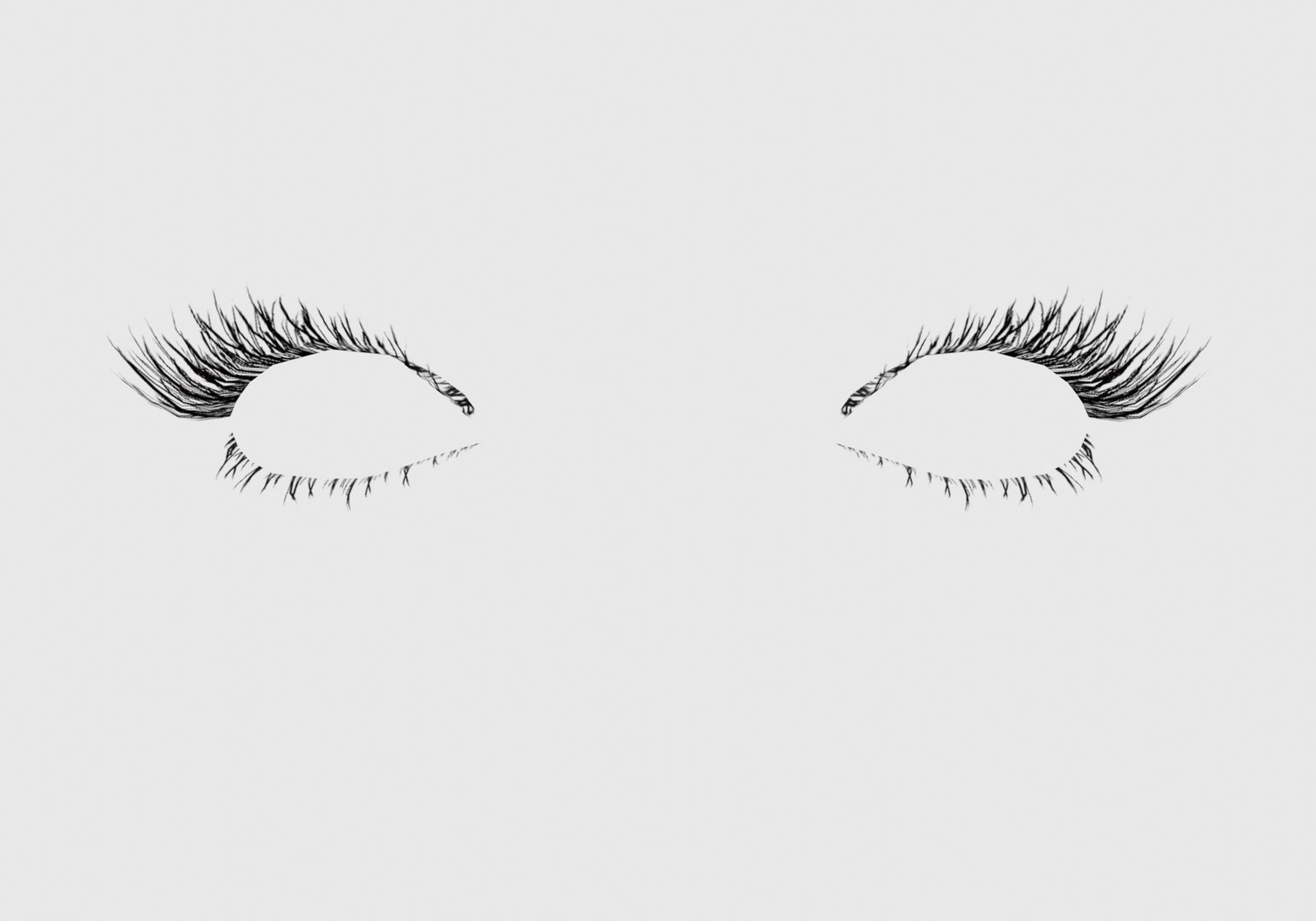 Sharp Long Eyelashes Model - TurboSquid 1959621