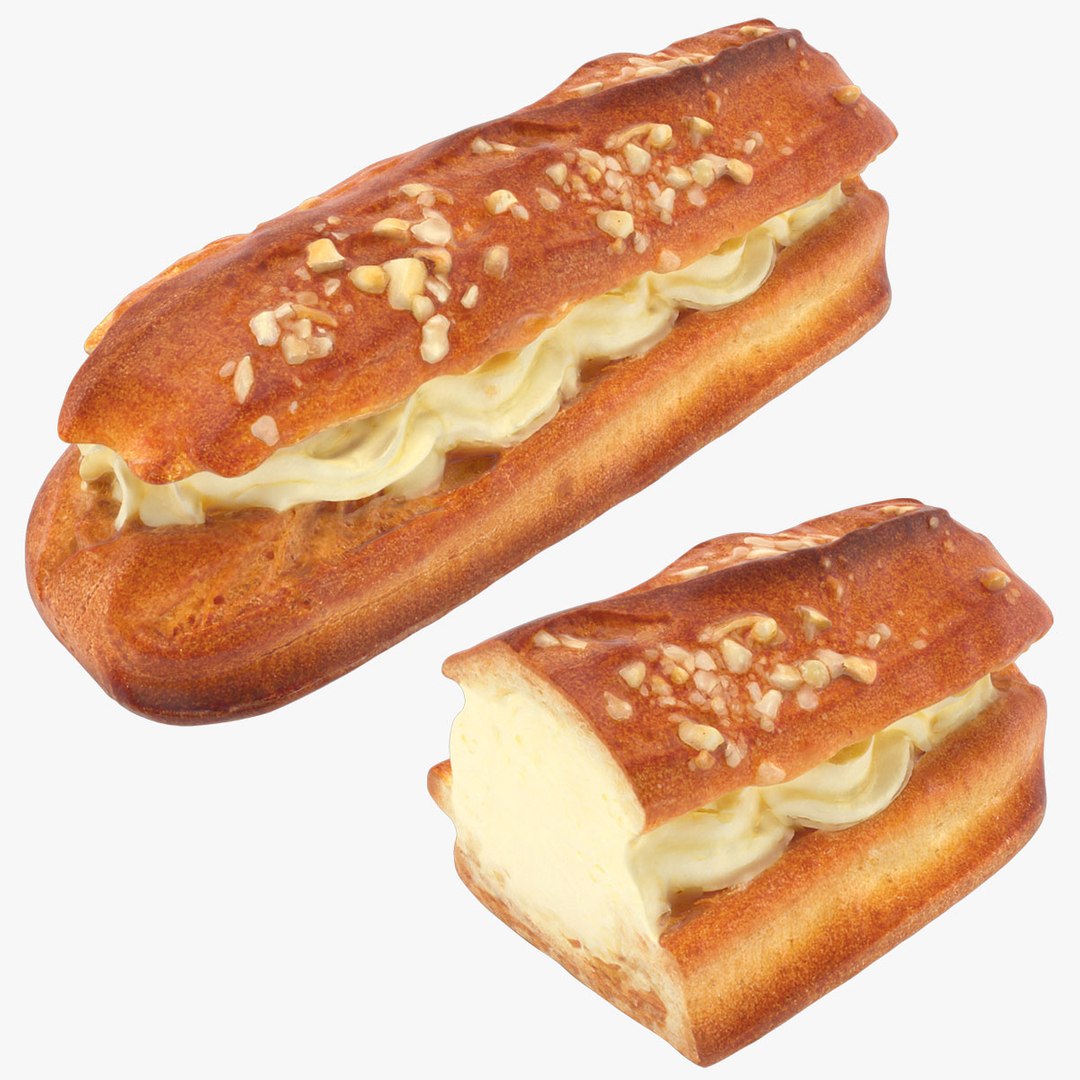 3D Vanilla Eclair Collection - TurboSquid 2082548
