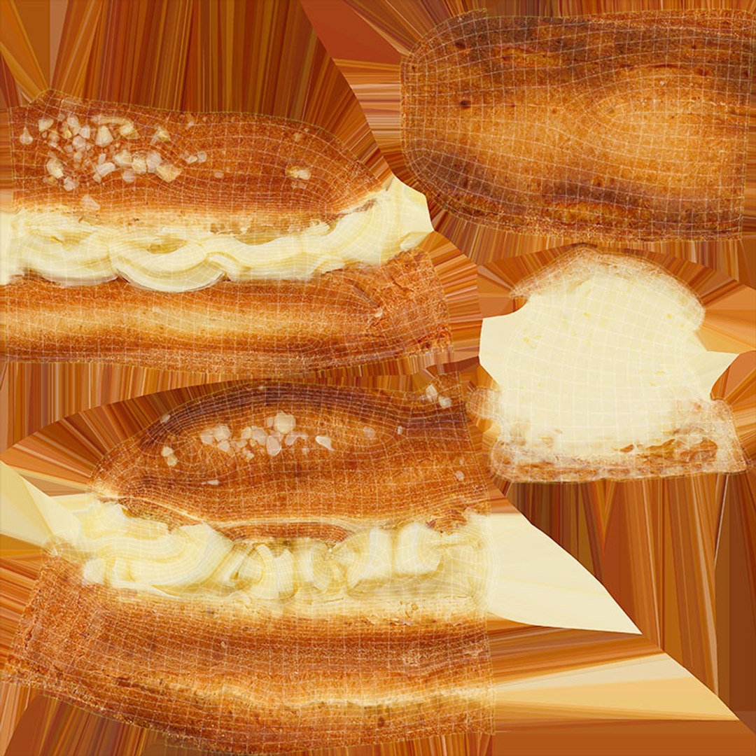 3D Vanilla Eclair Collection - TurboSquid 2082548