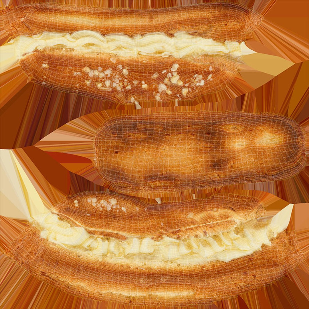 3D Vanilla Eclair Collection - TurboSquid 2082548