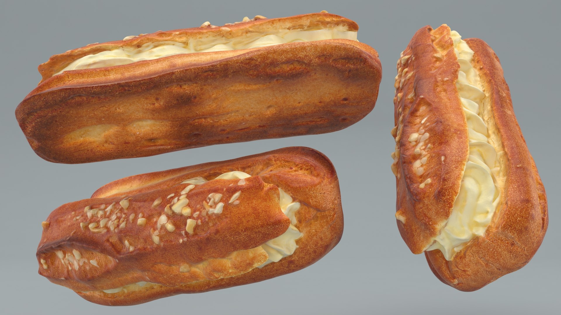 3D Vanilla Eclair Collection - TurboSquid 2082548