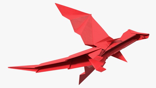 Origami Paper Red Dragon 3D model - TurboSquid 1985426