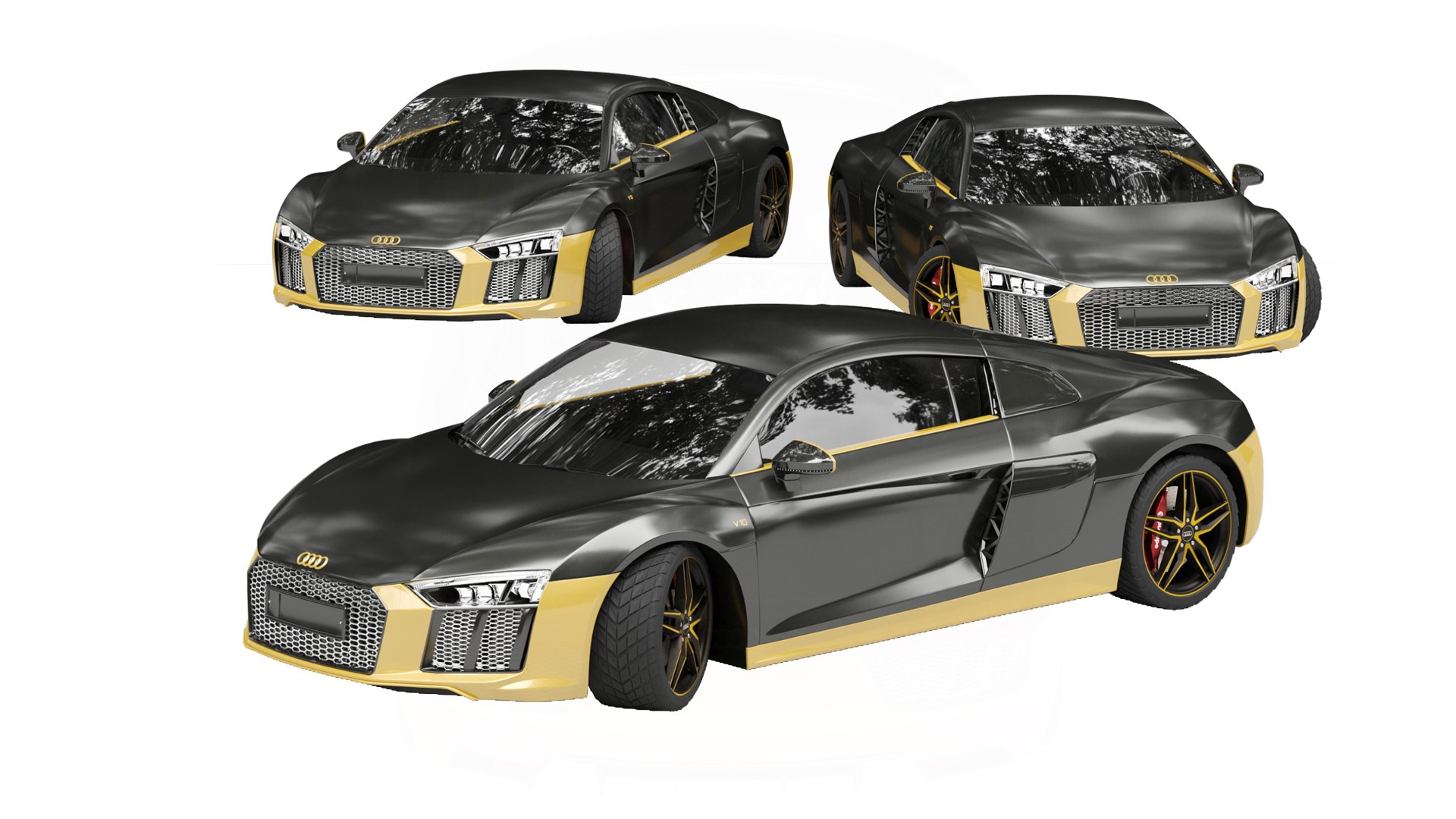 3D Model Audi-r8-2017-Corona - TurboSquid 2196789