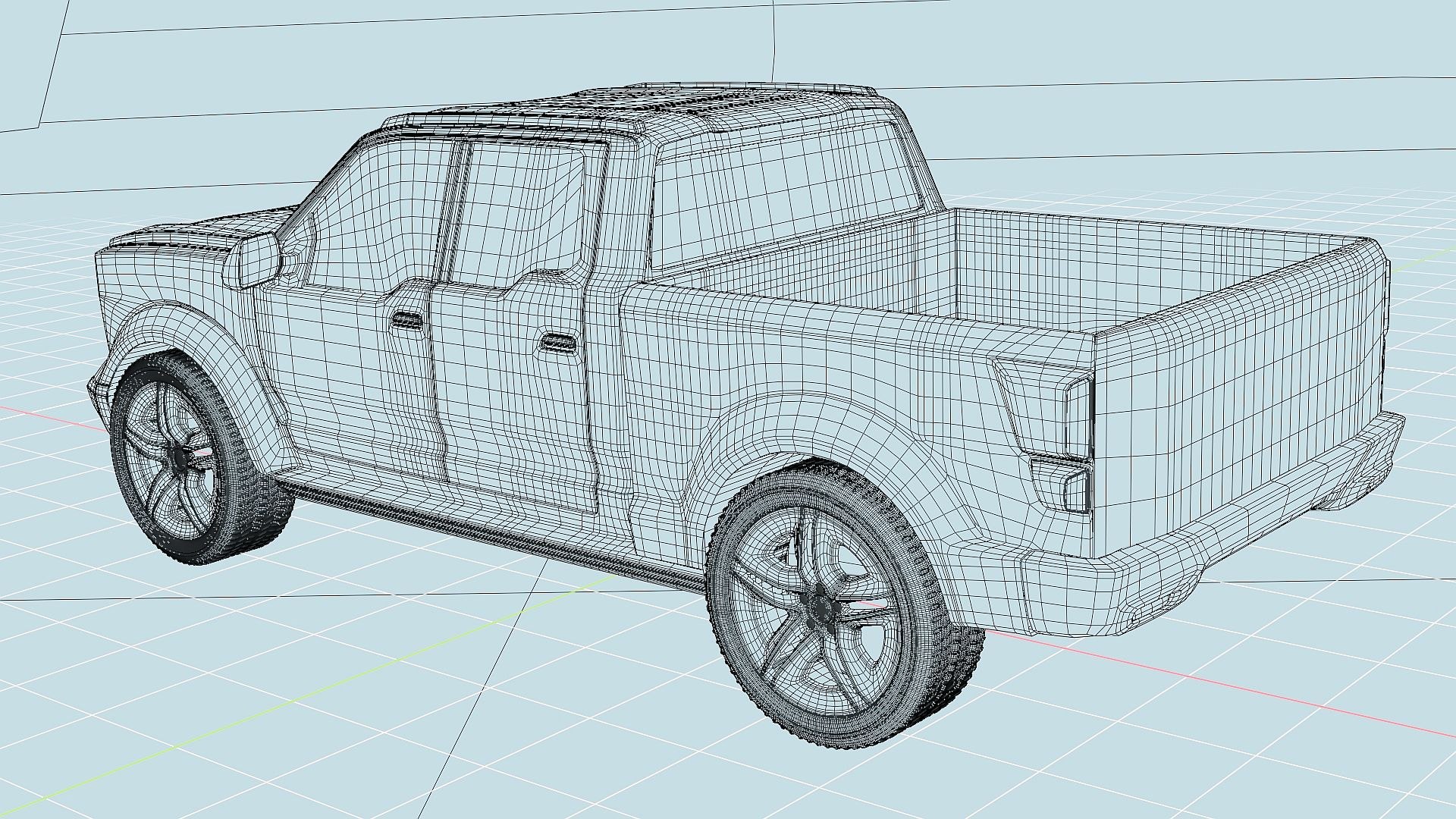 3D Pickup Truck Concept - TurboSquid 2381249