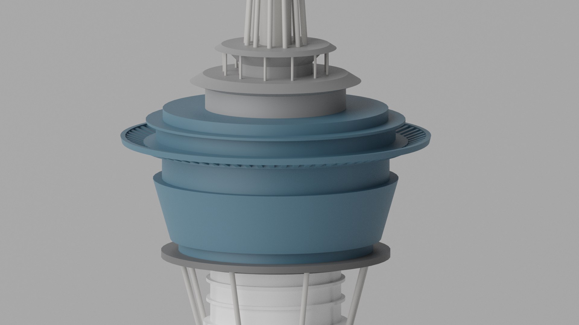 Cartoon Macau Tower Landmark Model - TurboSquid 2205700