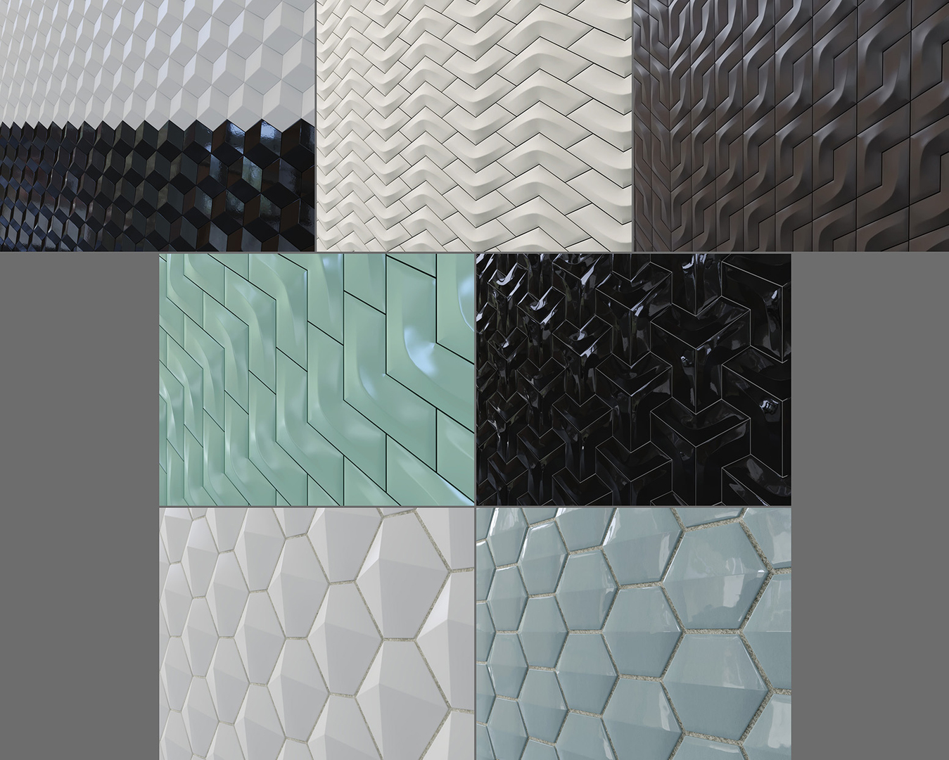 Seamless ceramic tiles 14 model - TurboSquid 1236313