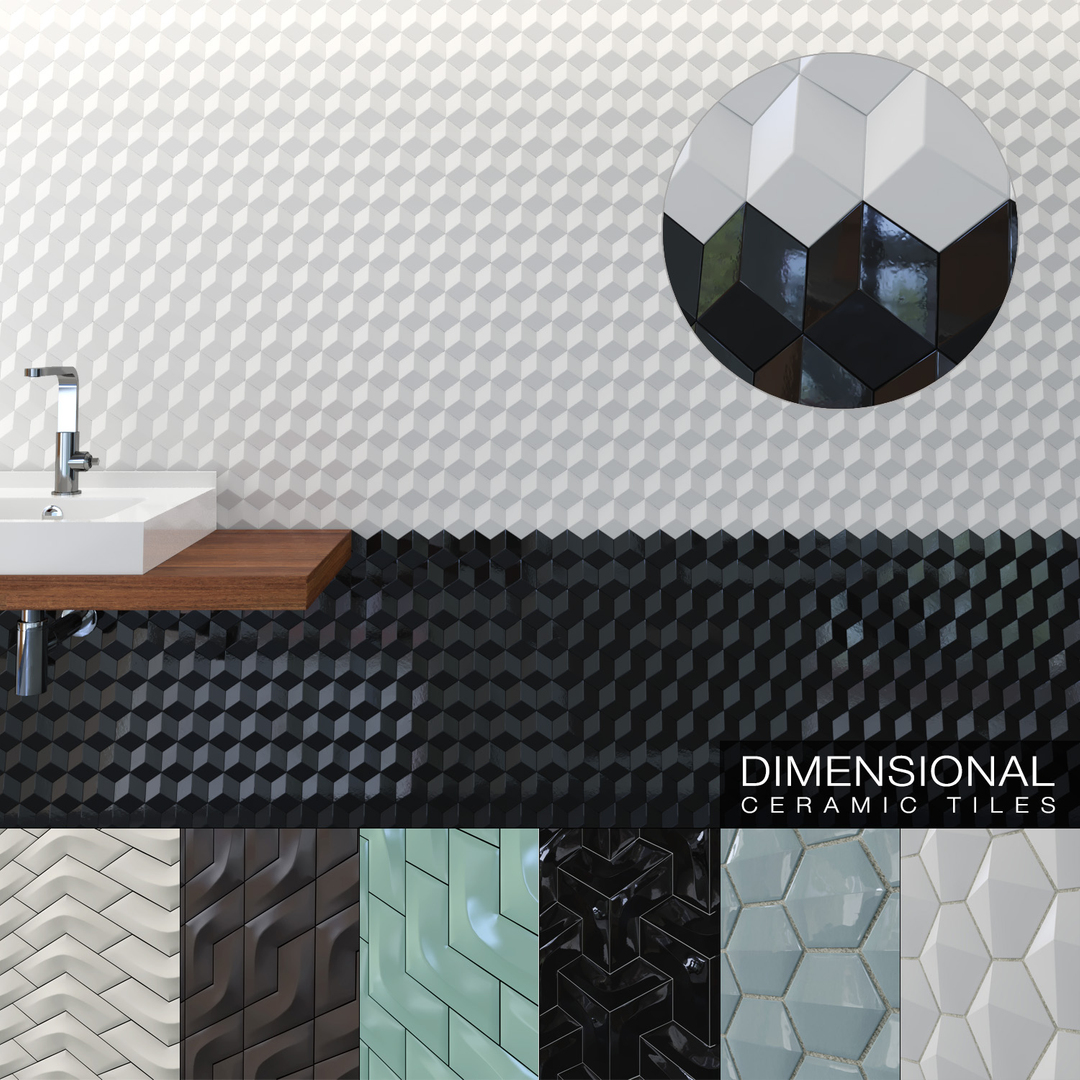 Seamless ceramic tiles 14 model - TurboSquid 1236313