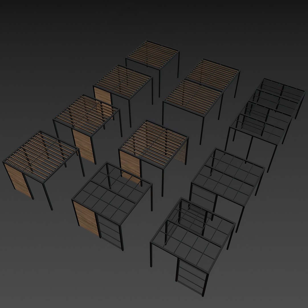 A Set Of Gazebos Pergolas From Nola Industrier 3D Model - TurboSquid ...