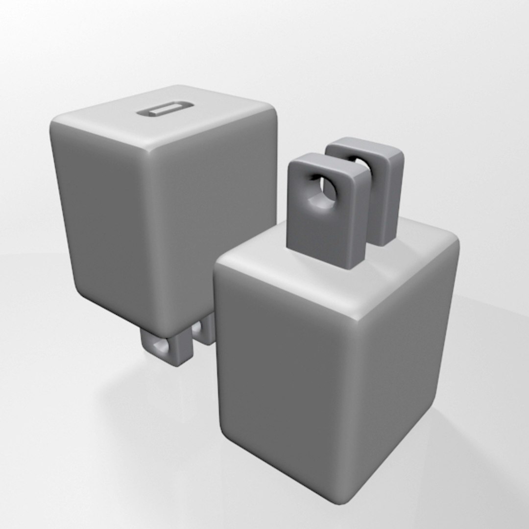 3D USB-C Power Adapter 01 - TurboSquid 1820070