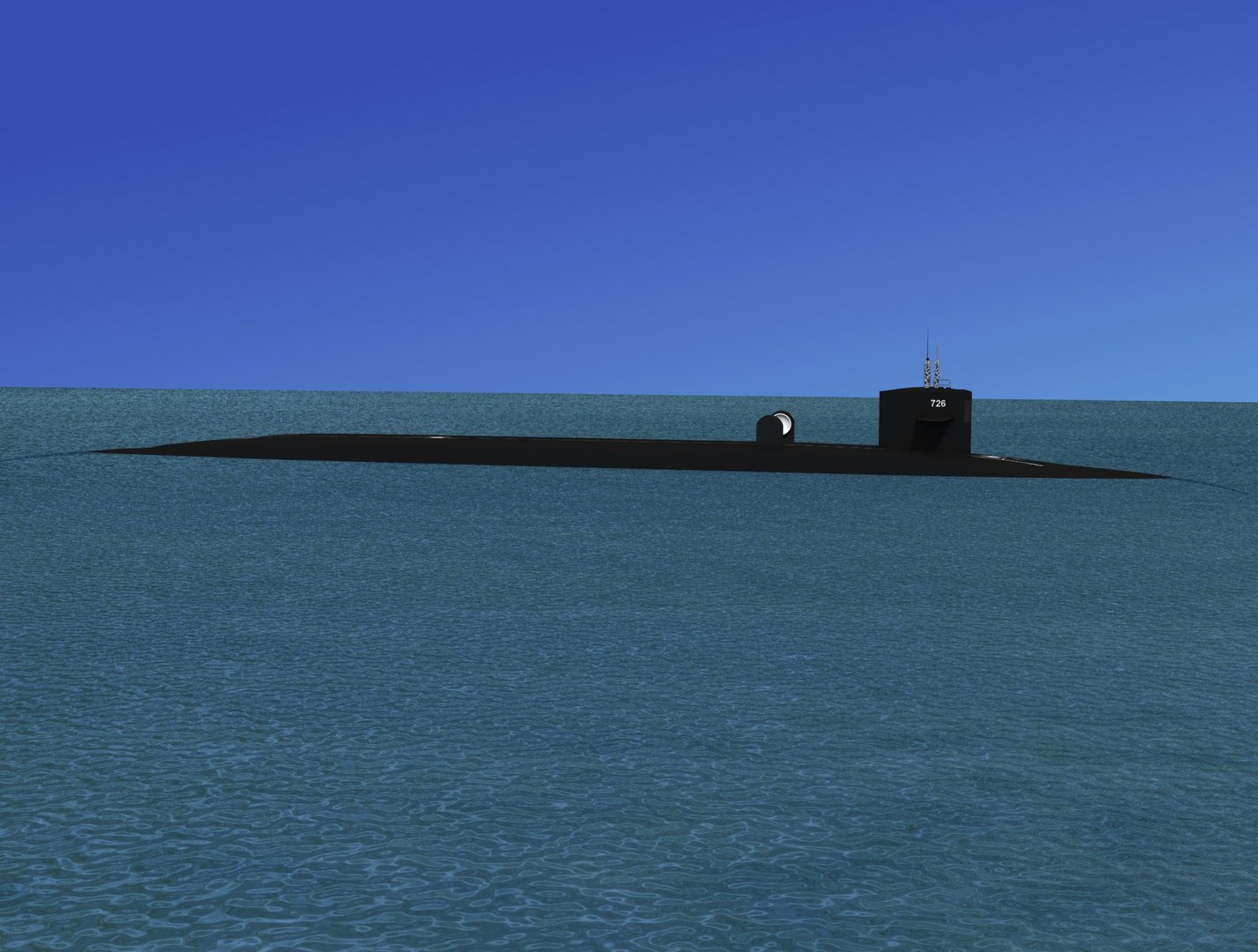 3d Ssgn Missile Ohio Class Model
