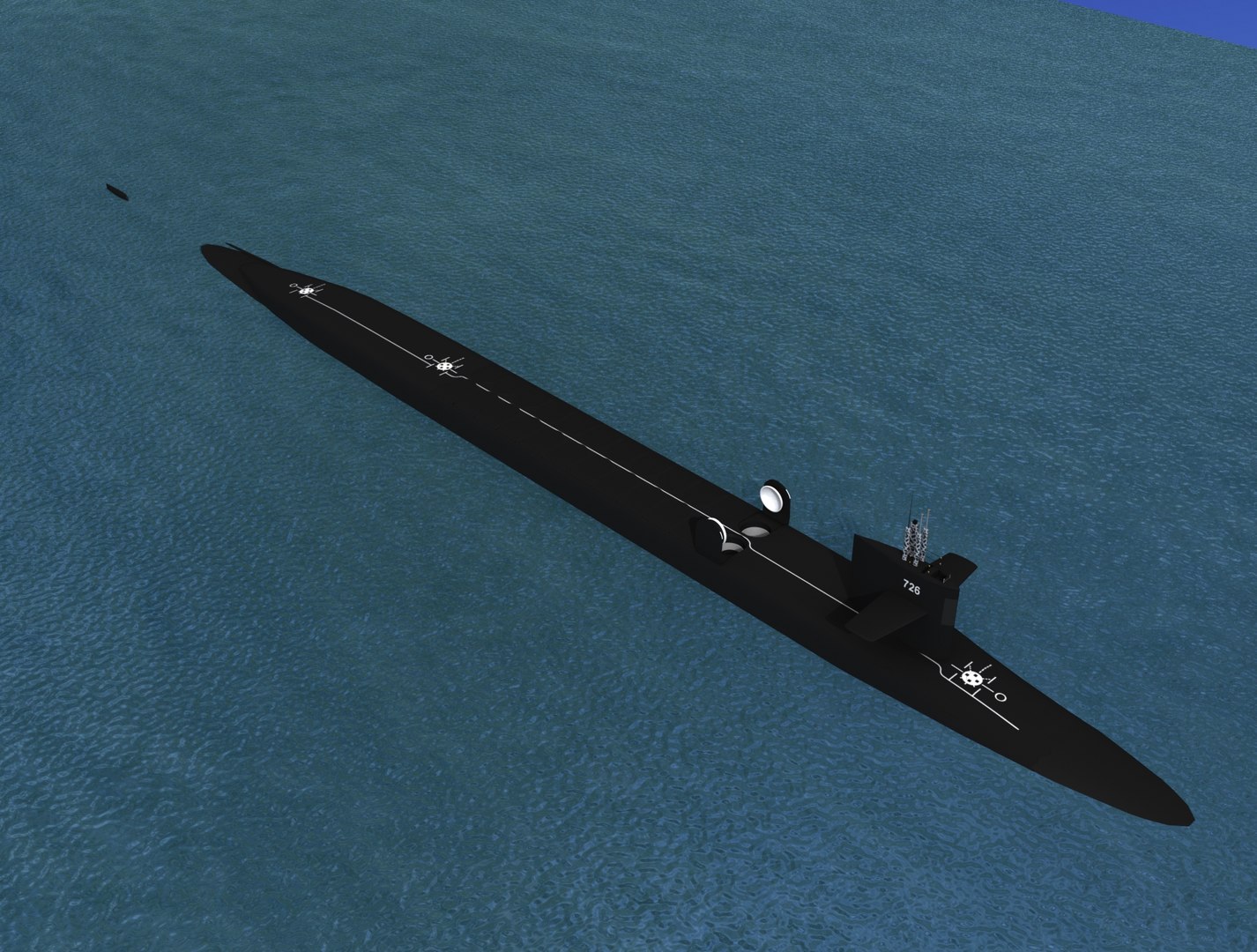 3d Ssgn Missile Ohio Class Model
