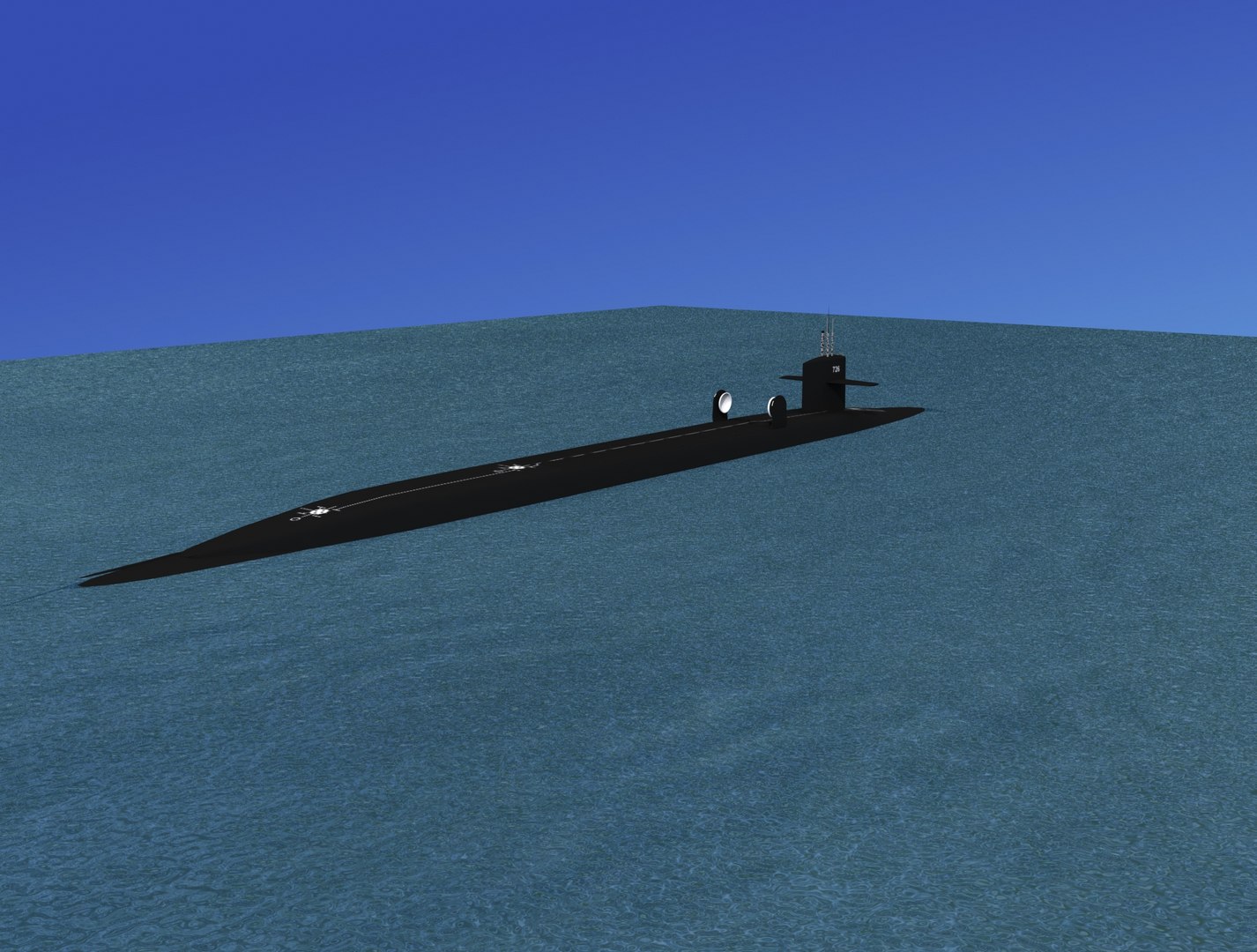 3d Ssgn Missile Ohio Class Model