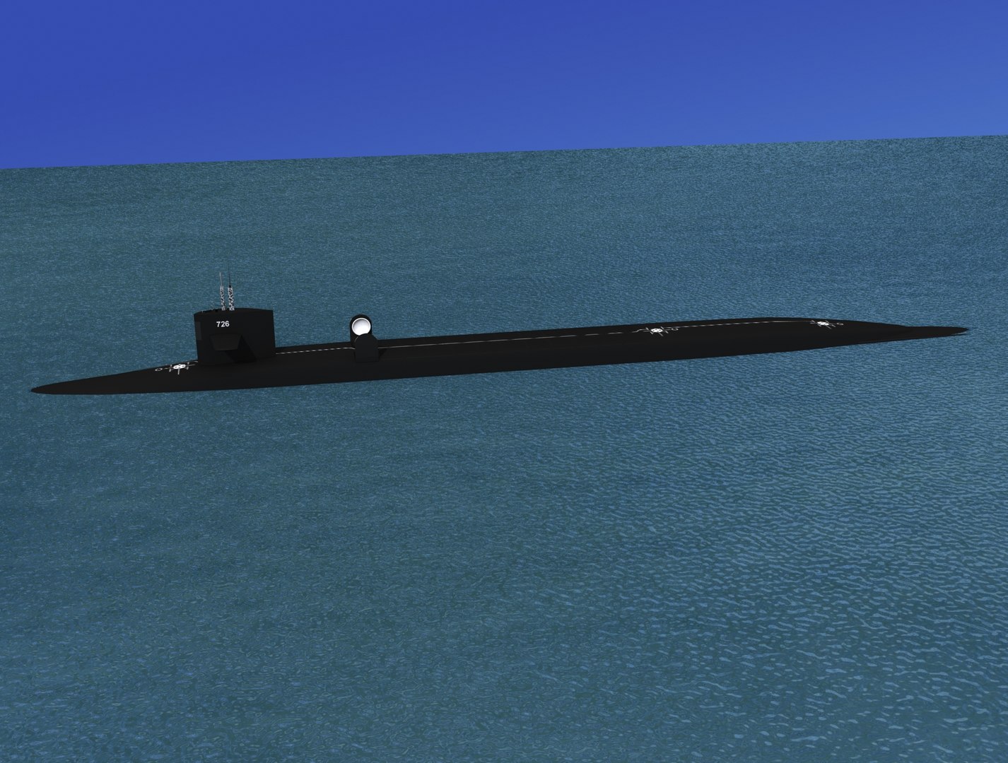 3d Ssgn Missile Ohio Class Model