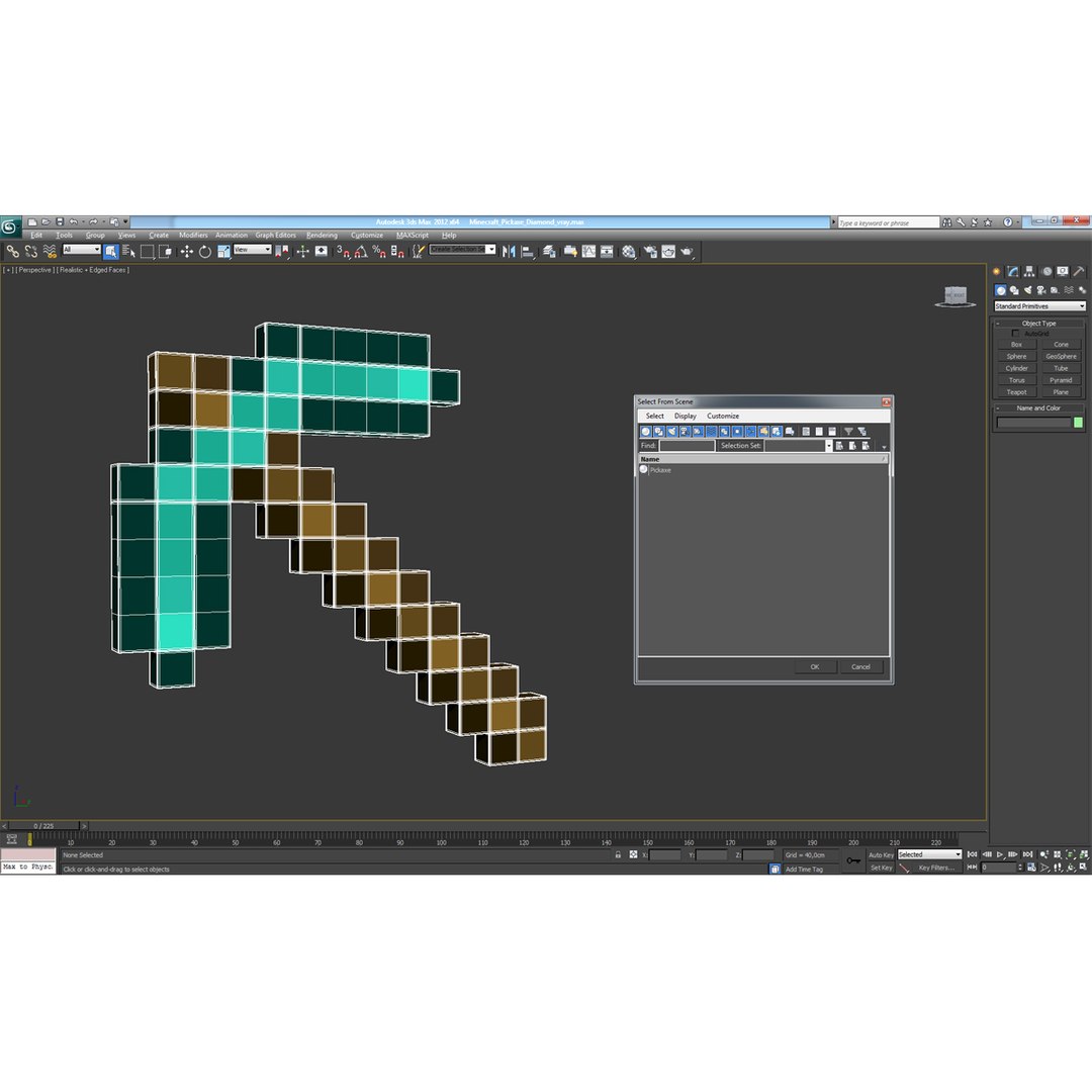 Max Minecraft Pickaxe Diamond