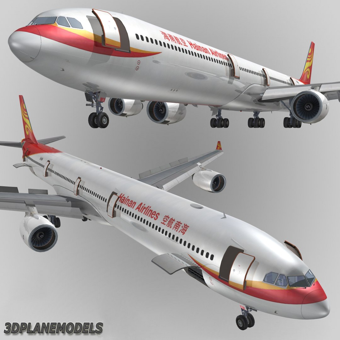 3d Model Of Airbus A340-600