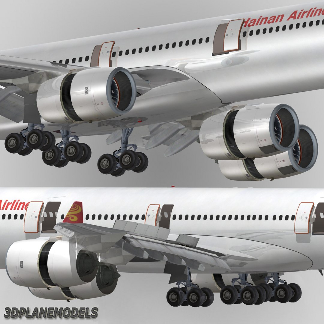3d Model Of Airbus A340-600