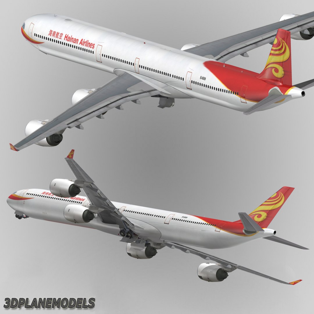 3d Model Of Airbus A340-600