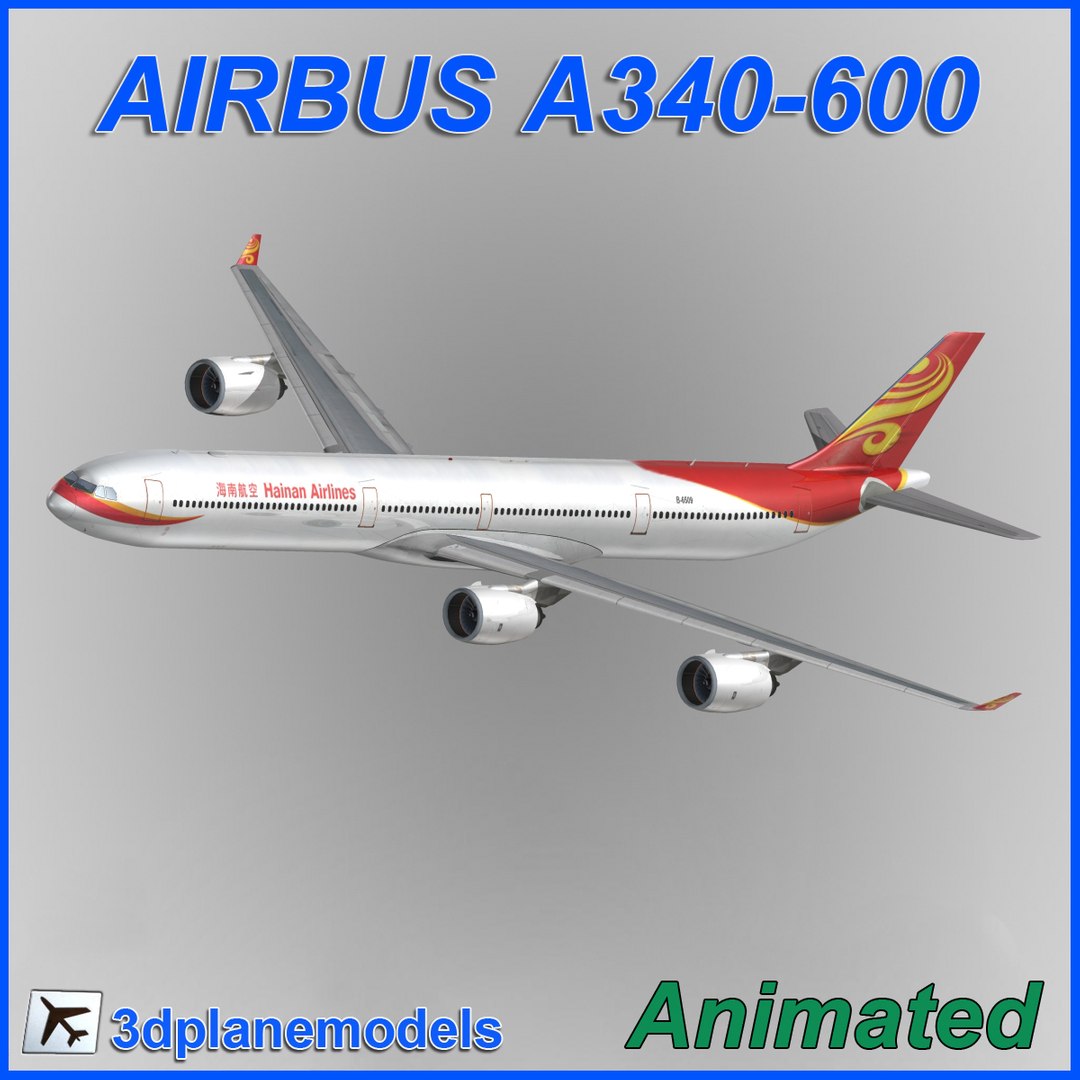 3d Model Of Airbus A340-600