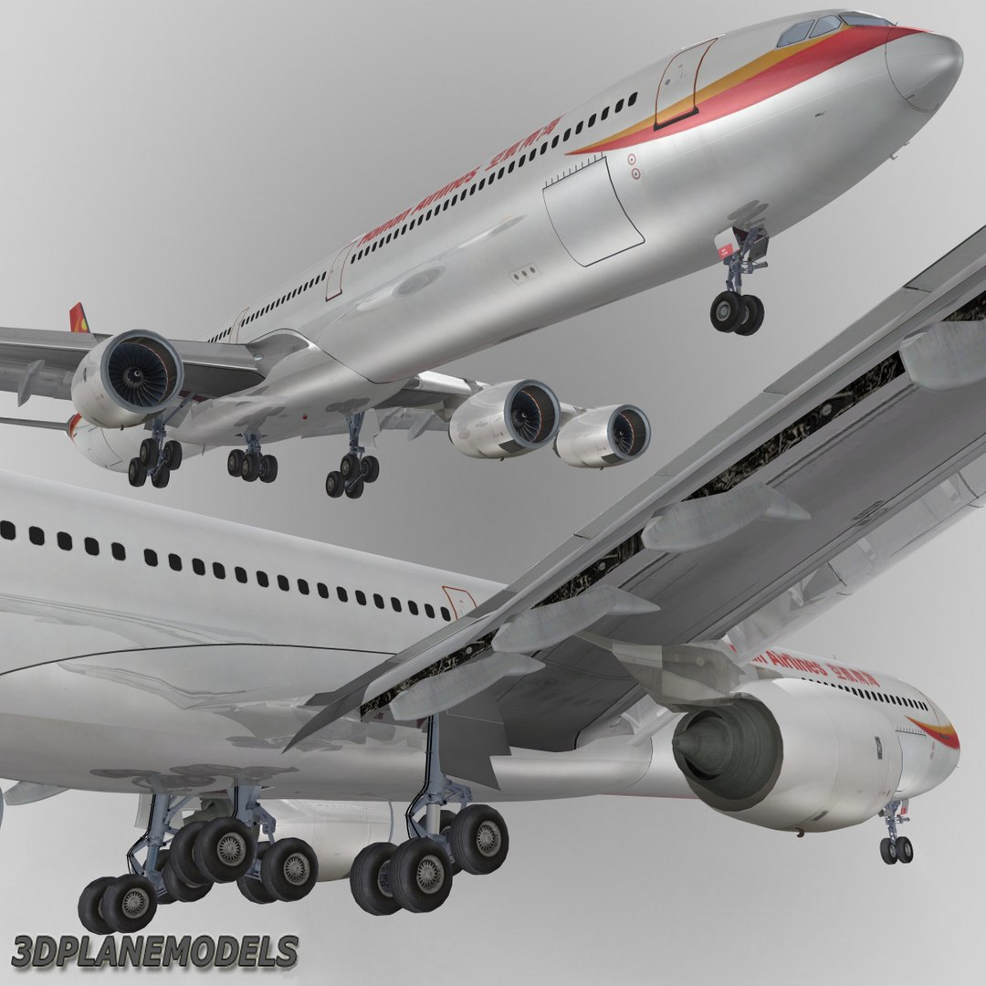 3d Model Of Airbus A340-600