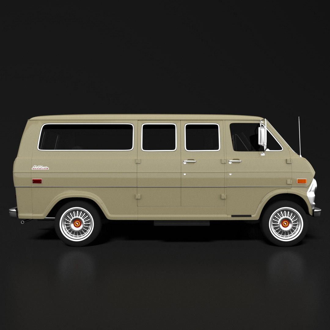 3D Ford Econoline Club Wagon Model - TurboSquid 2329796