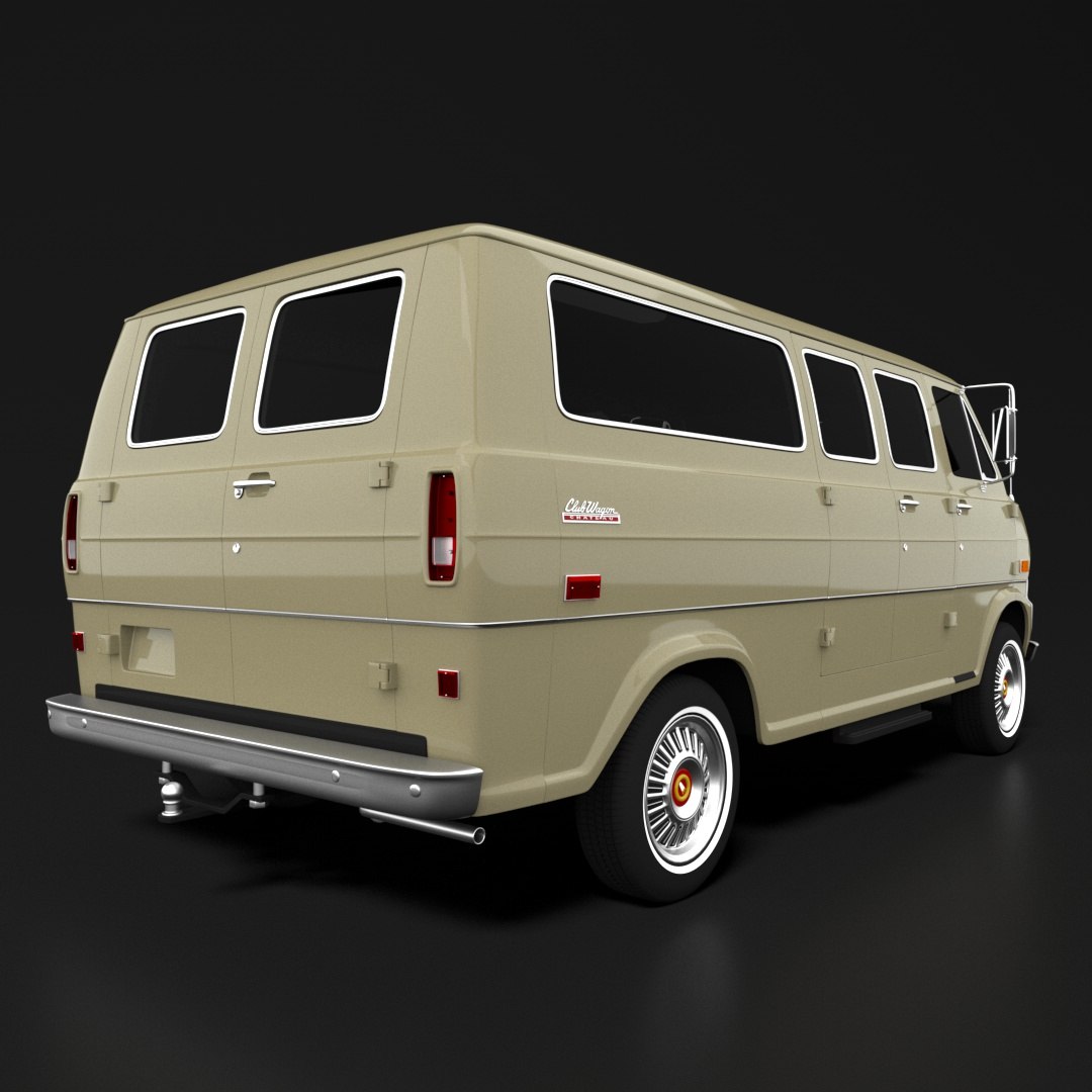 3D Ford Econoline Club Wagon Model - TurboSquid 2329796