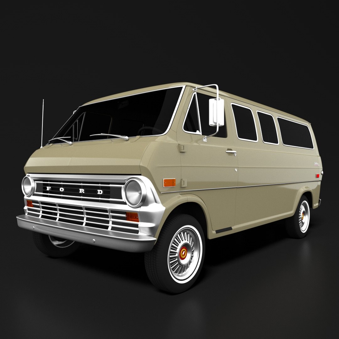 3D Ford Econoline Club Wagon Model - TurboSquid 2329796