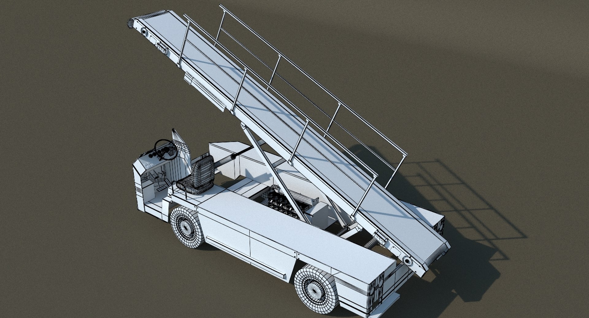 3D airport luggage loader - TurboSquid 1362367