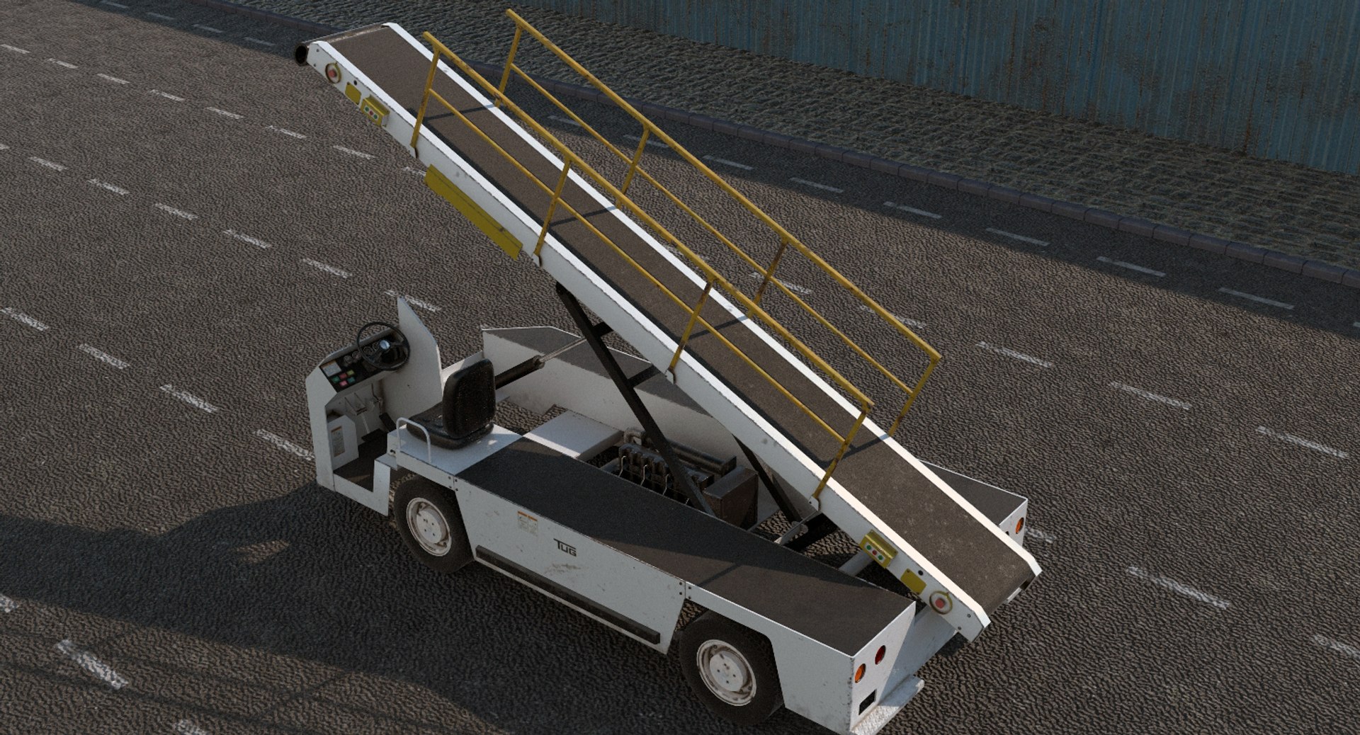 3D Airport Luggage Loader - TurboSquid 1362367