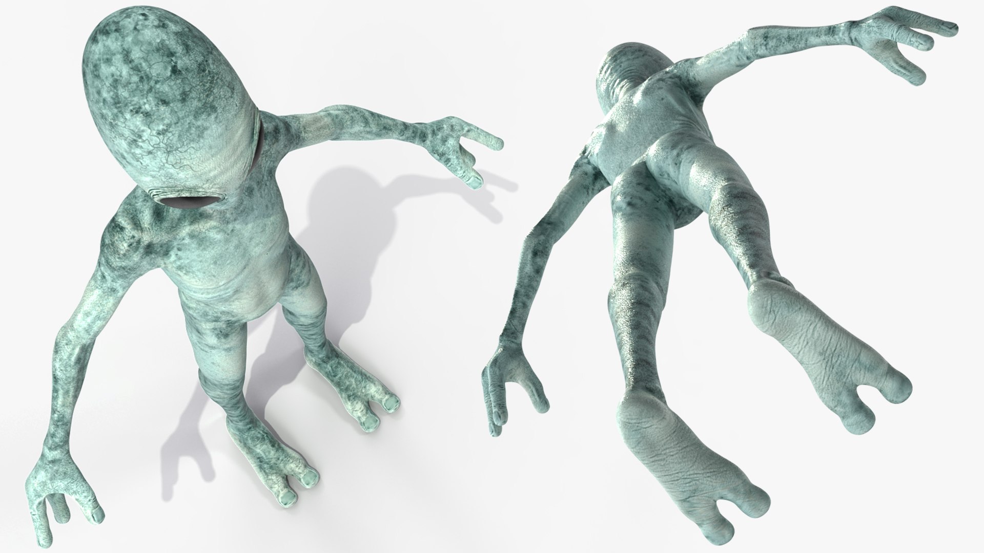 3D humanoid alien rigged model - TurboSquid 1640282