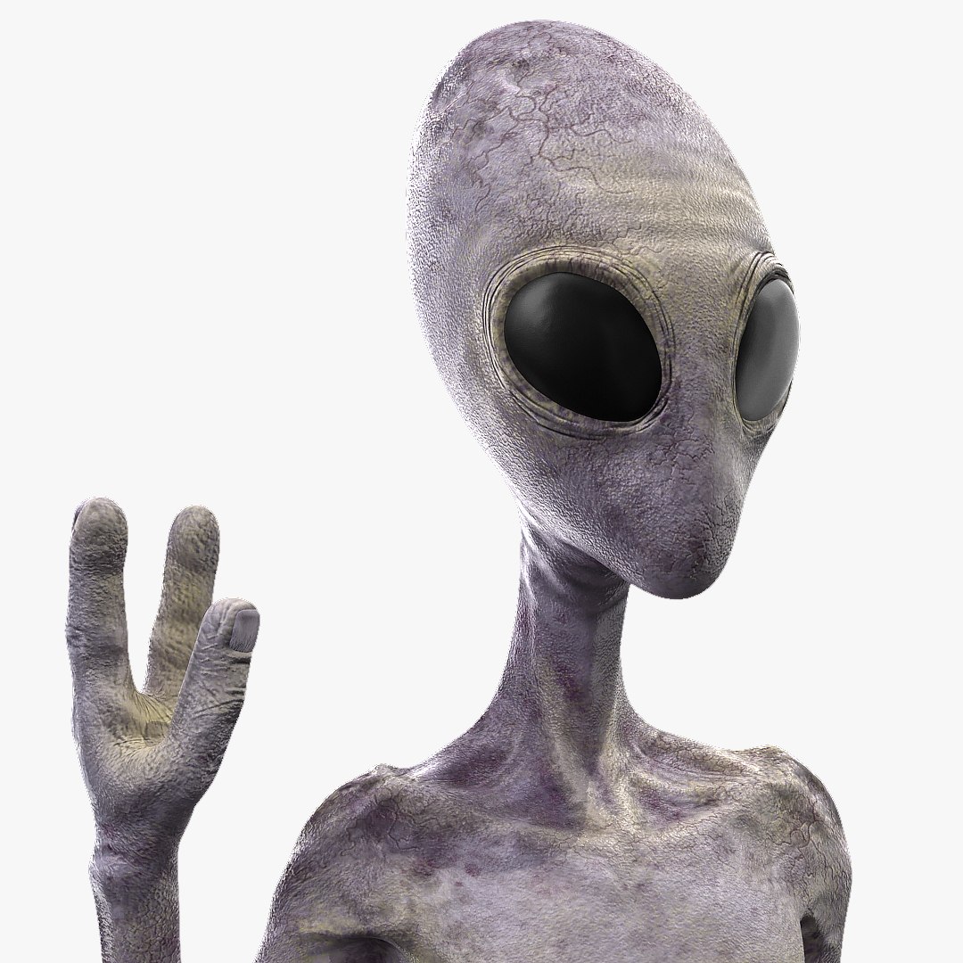 3D humanoid alien rigged model - TurboSquid 1640282