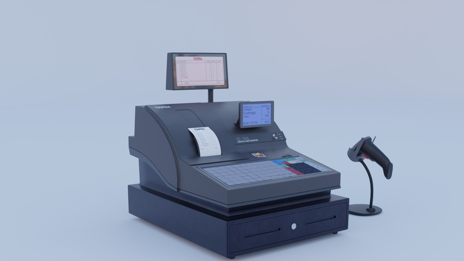 Cash Register 3D - TurboSquid 2163252