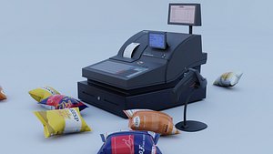 Cash Register Blender Models for Download | TurboSquid