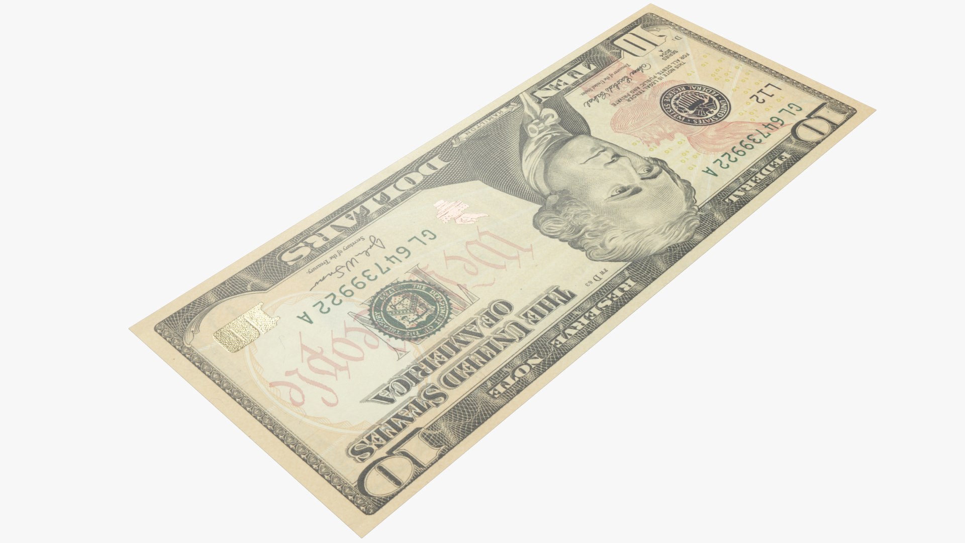 Dollar bill 3D model - TurboSquid 1544916