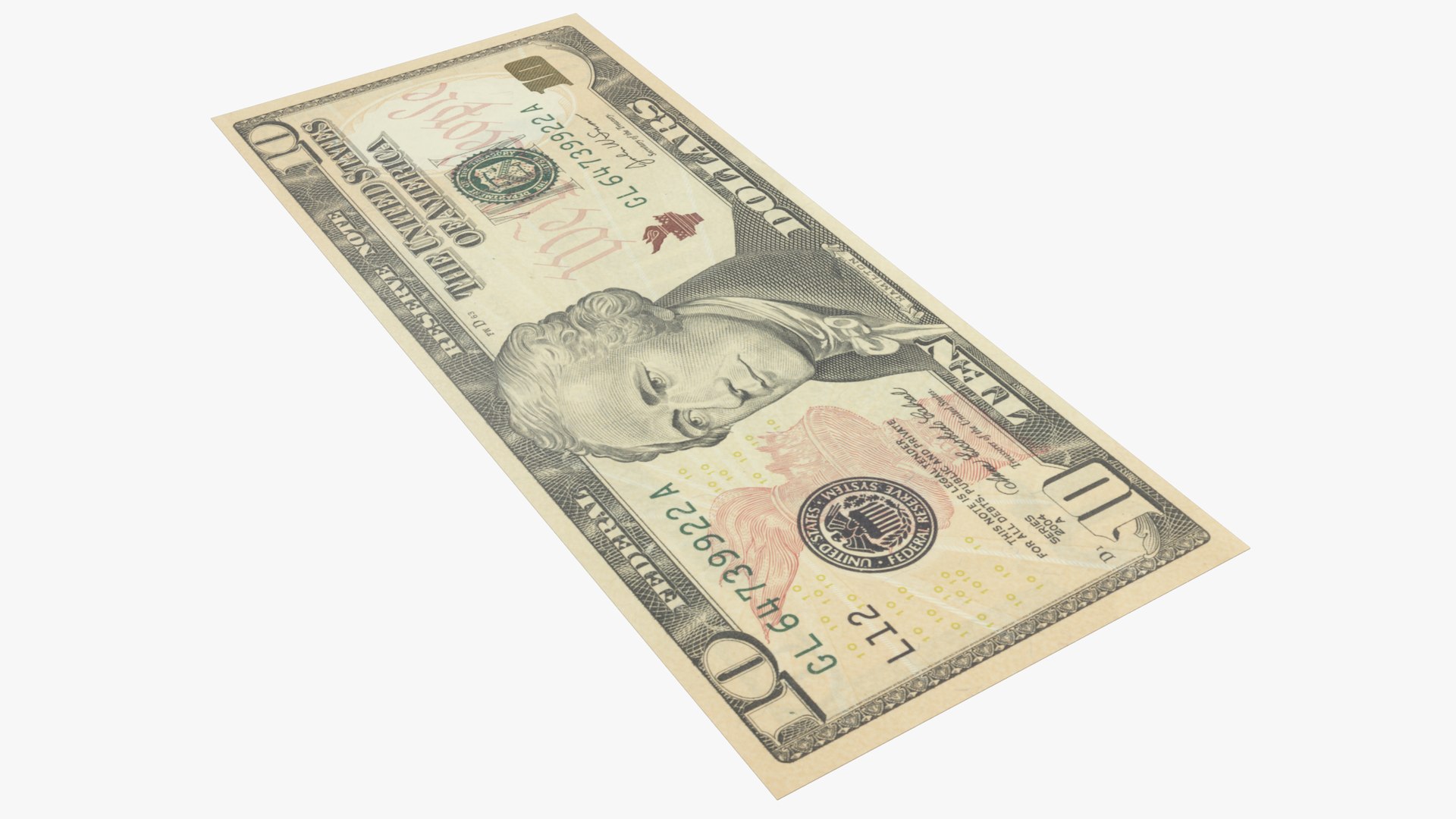 Dollar bill 3D model - TurboSquid 1544916