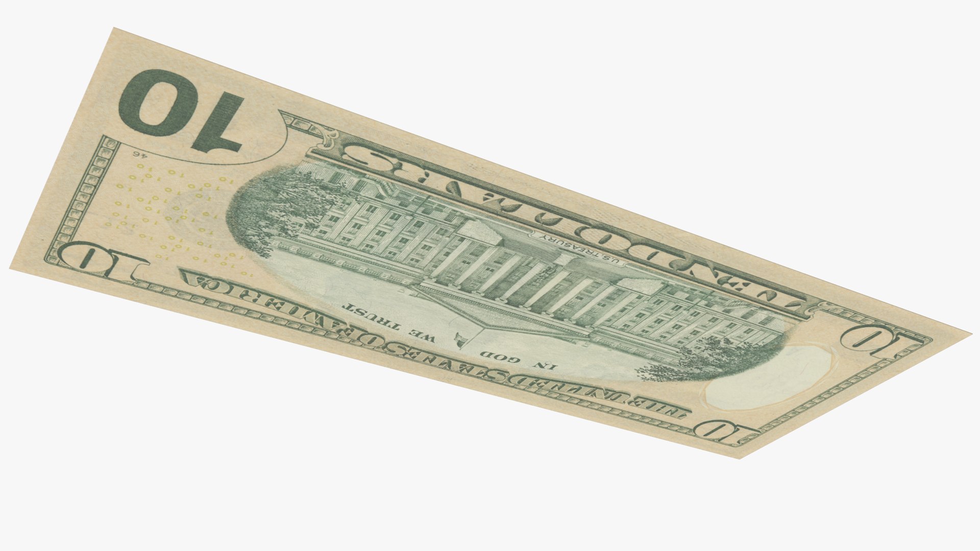 Dollar bill 3D model - TurboSquid 1544916