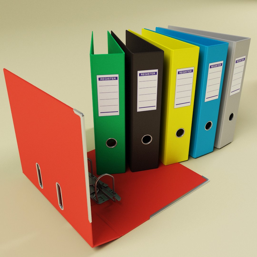Ring Binders 3d Model