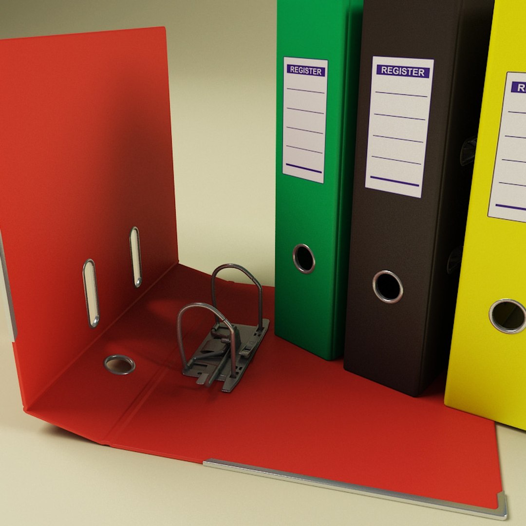 Ring Binders 3d Model