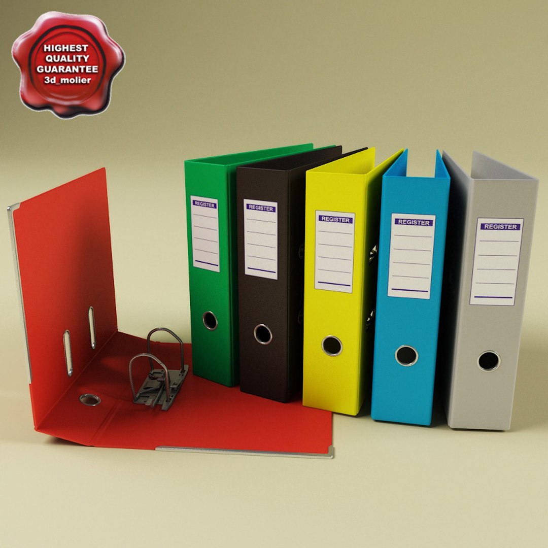 Ring Binders 3d Model