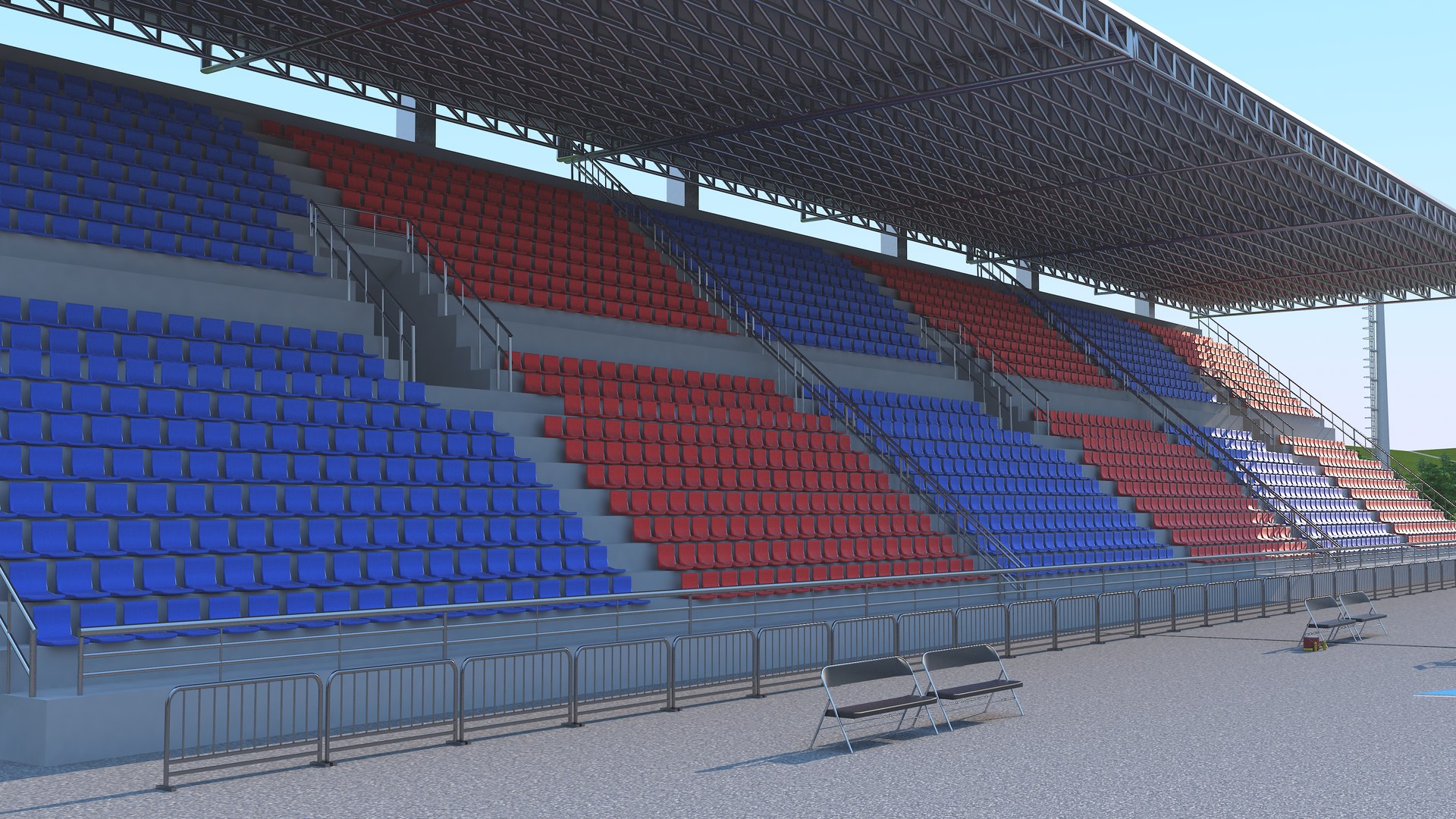 3D Dragway Stadium Model - TurboSquid 1793169