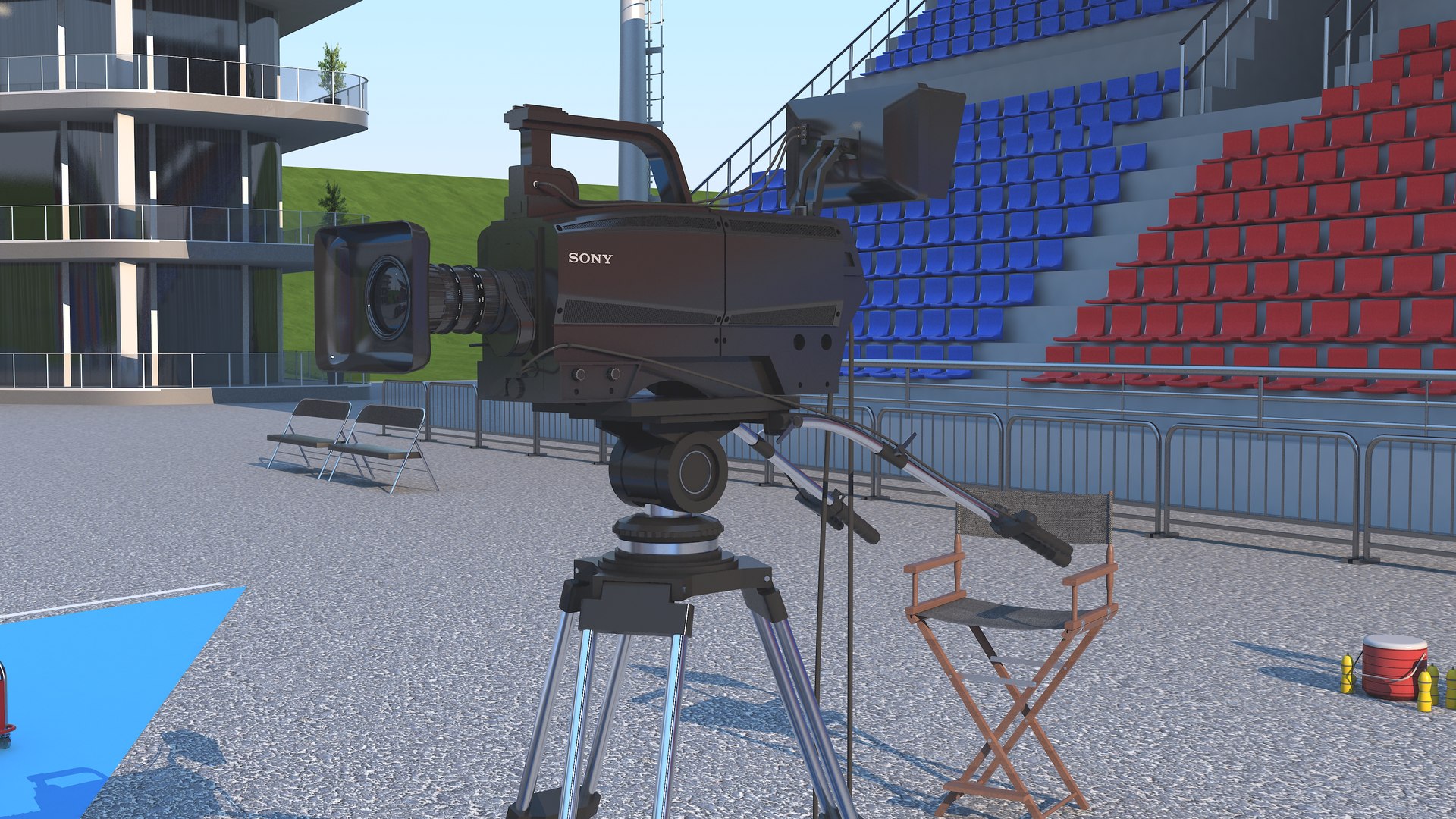 3D Dragway Stadium Model - TurboSquid 1793169