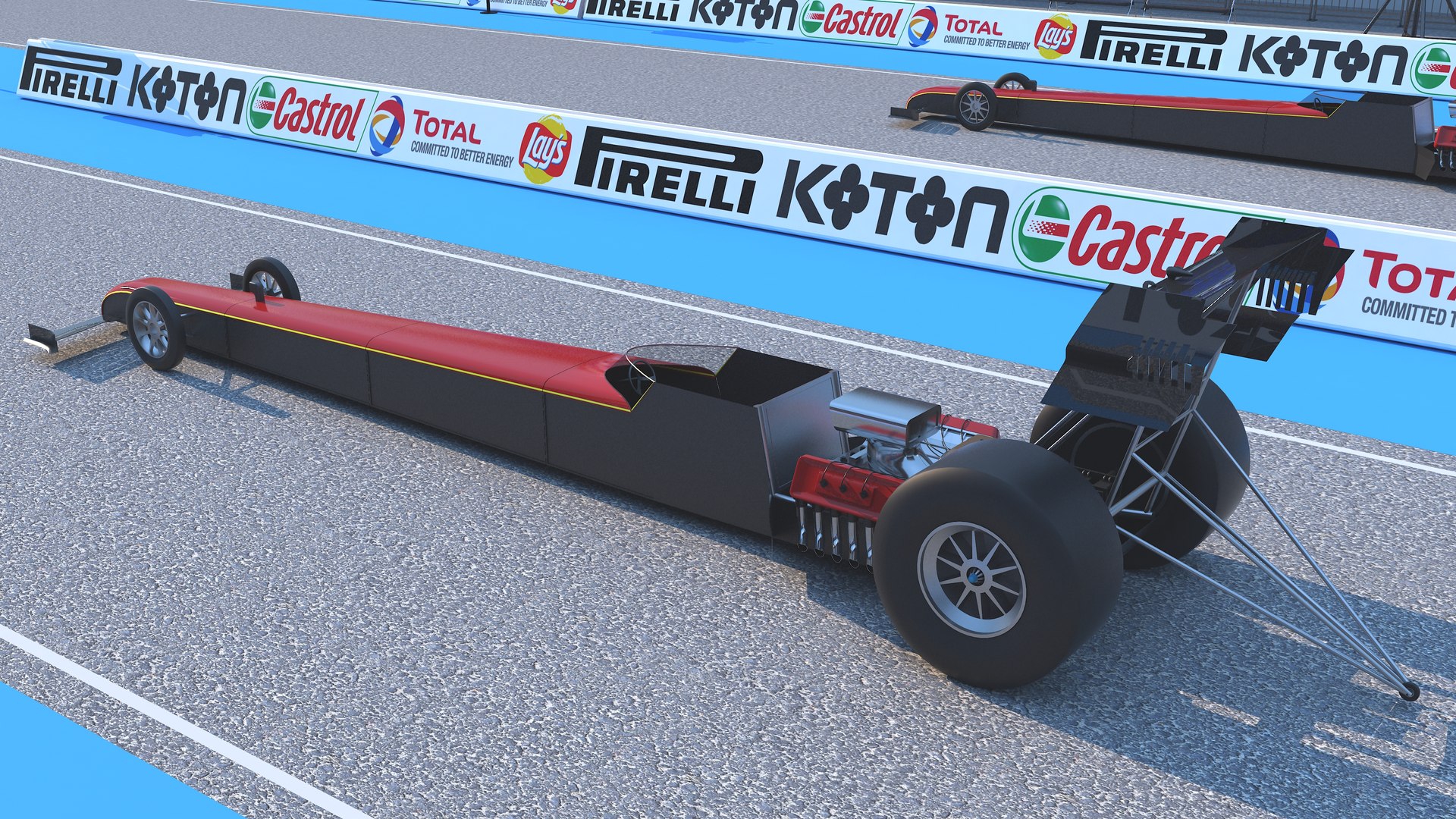 3D Dragway Stadium Model - TurboSquid 1793169