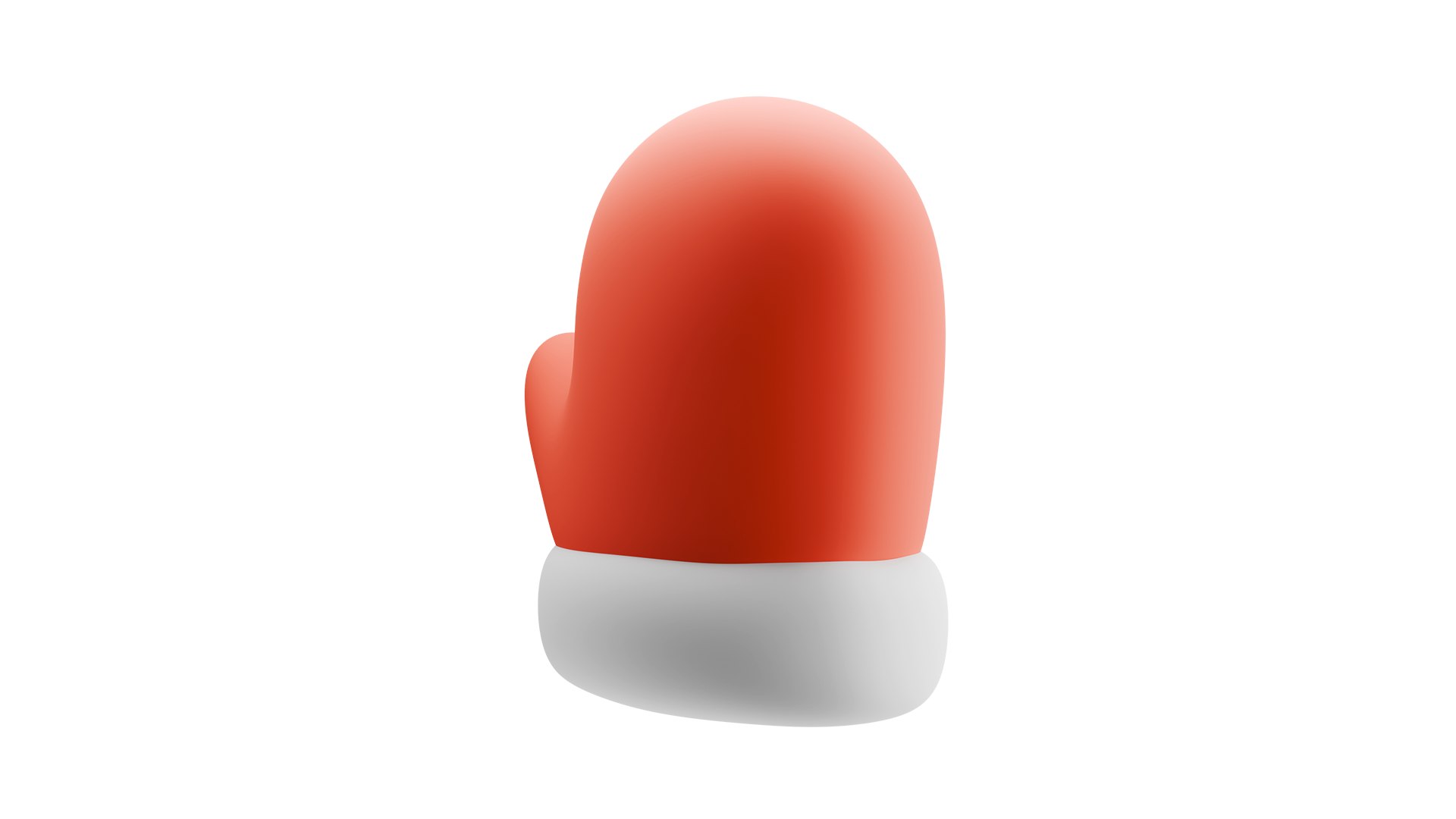 3D Model Christmas Mitten Icon - TurboSquid 2470109