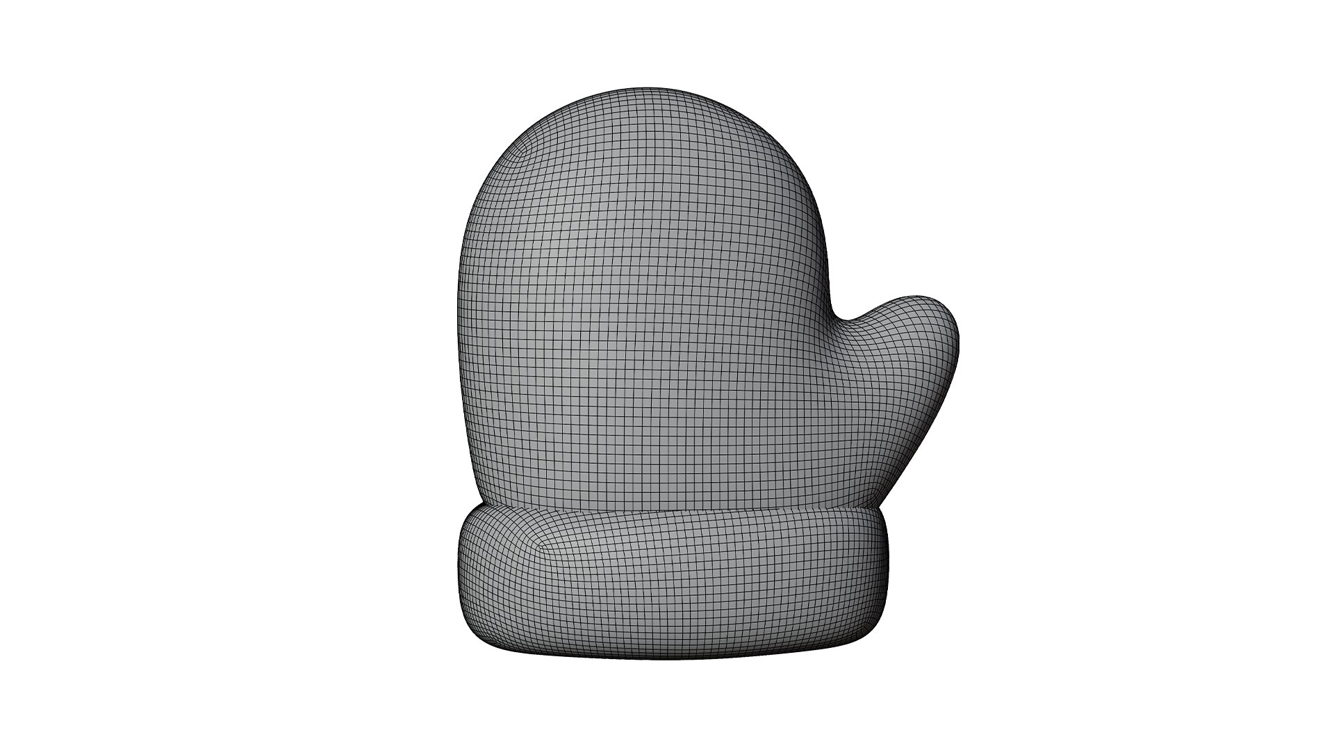 3D Model Christmas Mitten Icon - TurboSquid 2470109